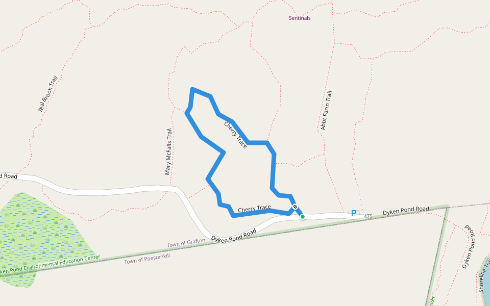 Cherry Trace in New York | Walking Map