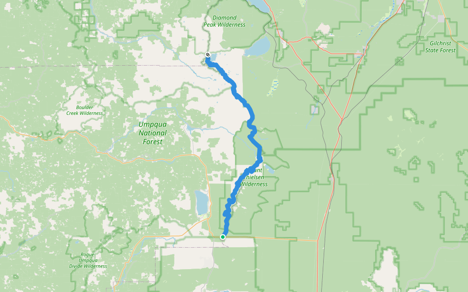 Pacific Crest National Scenic Trail #2000 in Oregon | Walking Map