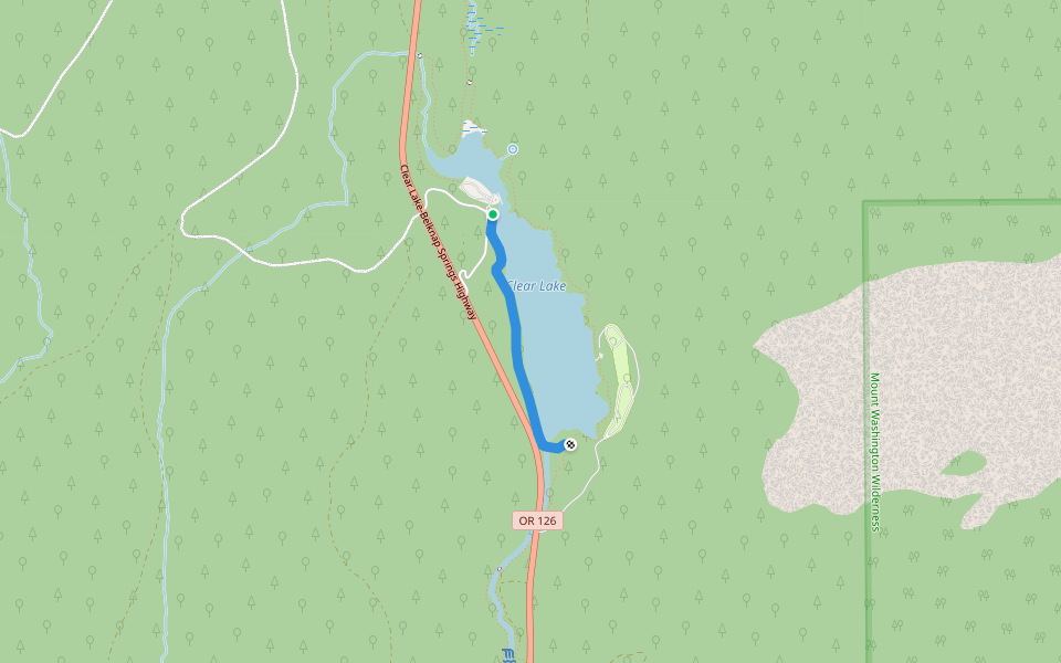 Clear Lake Trail #4341 in Oregon | Walking Map