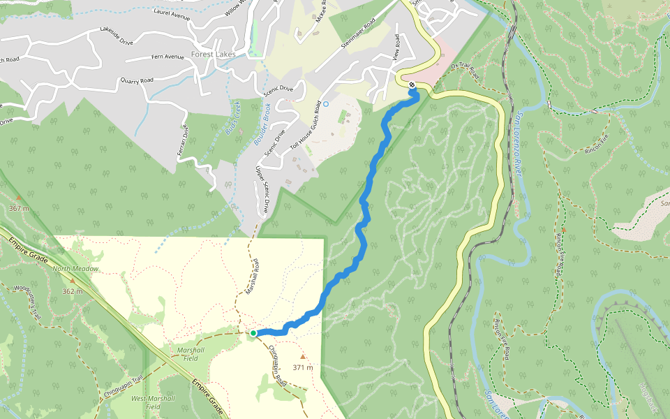 Blazing Saddle Walking And Running Trail - Felton, California | Pacer