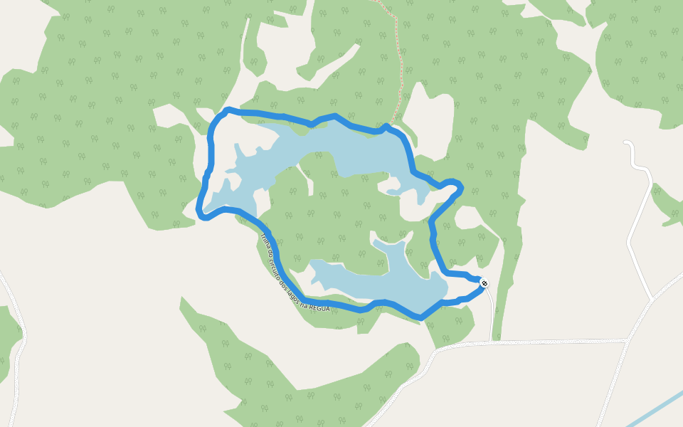 Trilha do circuito dos lagos na REGUA | Walking Map