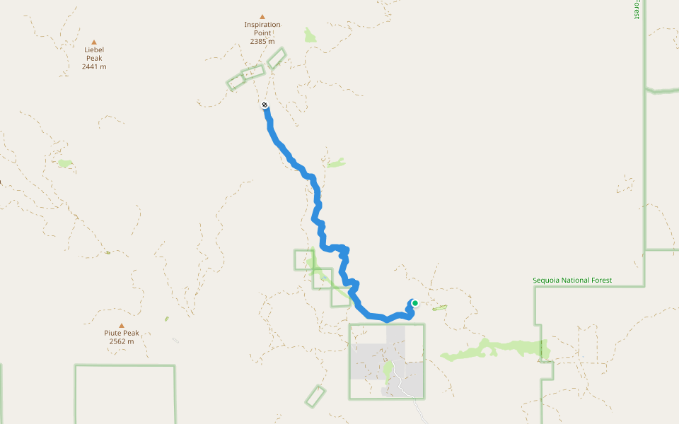 Landers Meadow Trail (34E44) in California | Walking Map