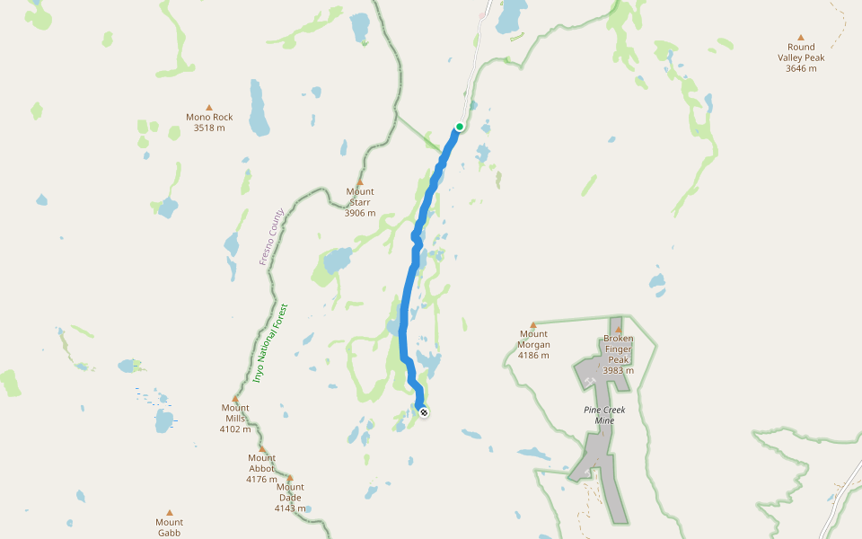 Little Lakes Valley Trail Hiking - Bishop, California | Pacer