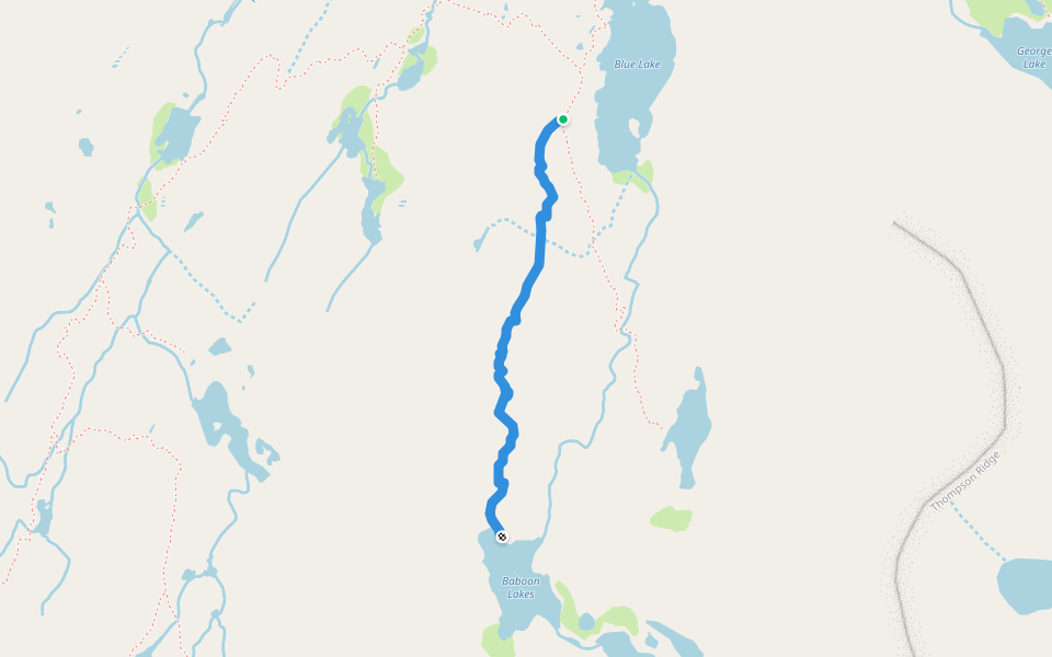 Baboon Lake Trail in California | Walking Map
