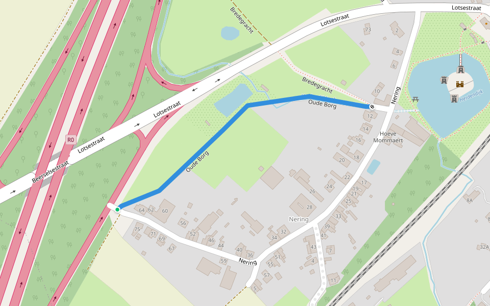 Oude Borg in Vlaams Gewest | Walking Map