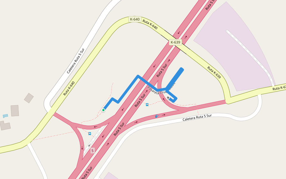 Maule Crossing Footbridge | Walking Map