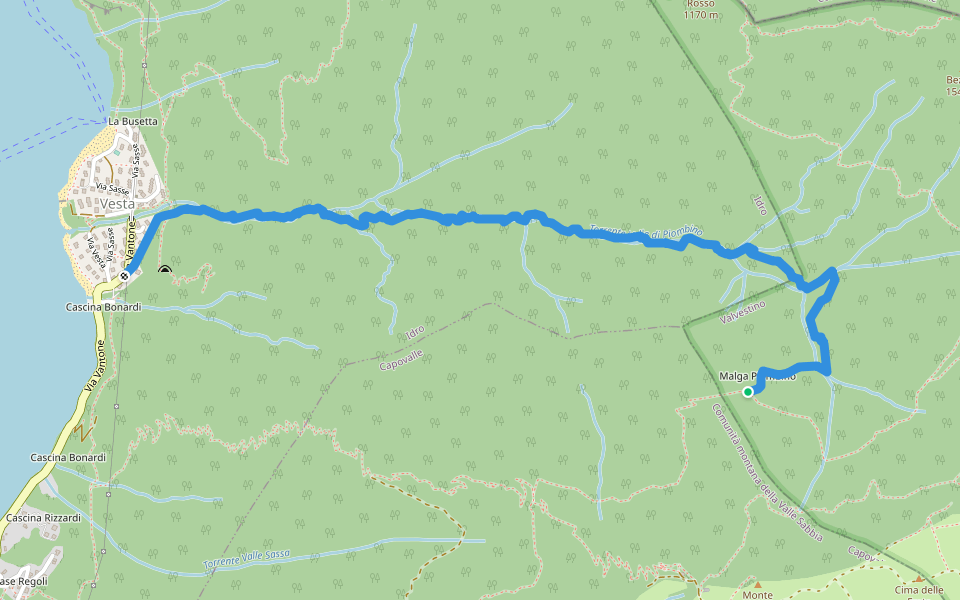 Val Piombino path | Walking Map