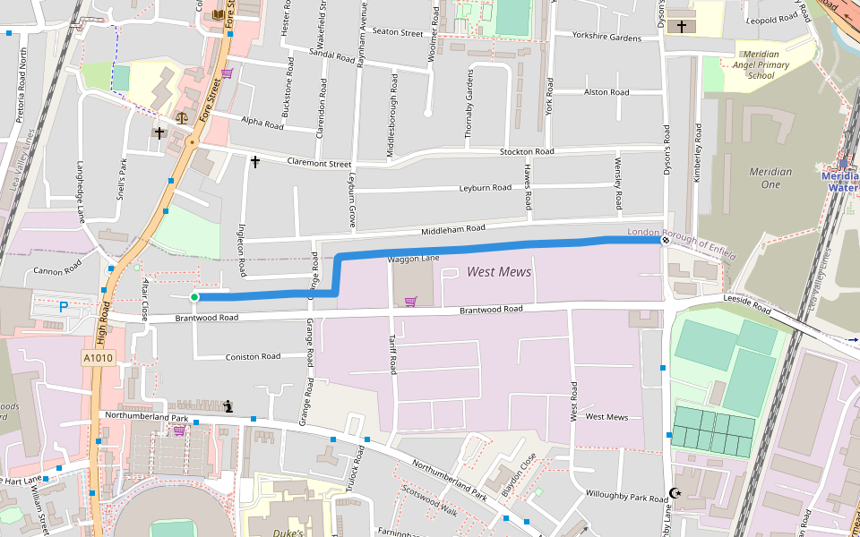 Waggon Lane in England | Walking Map