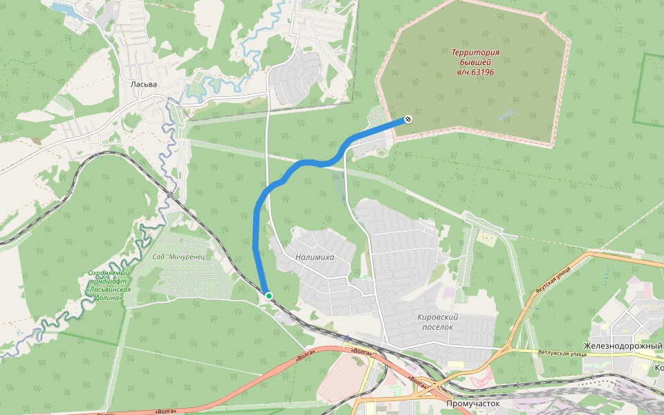 Dismantled railway in Permskiy kray | Walking Map
