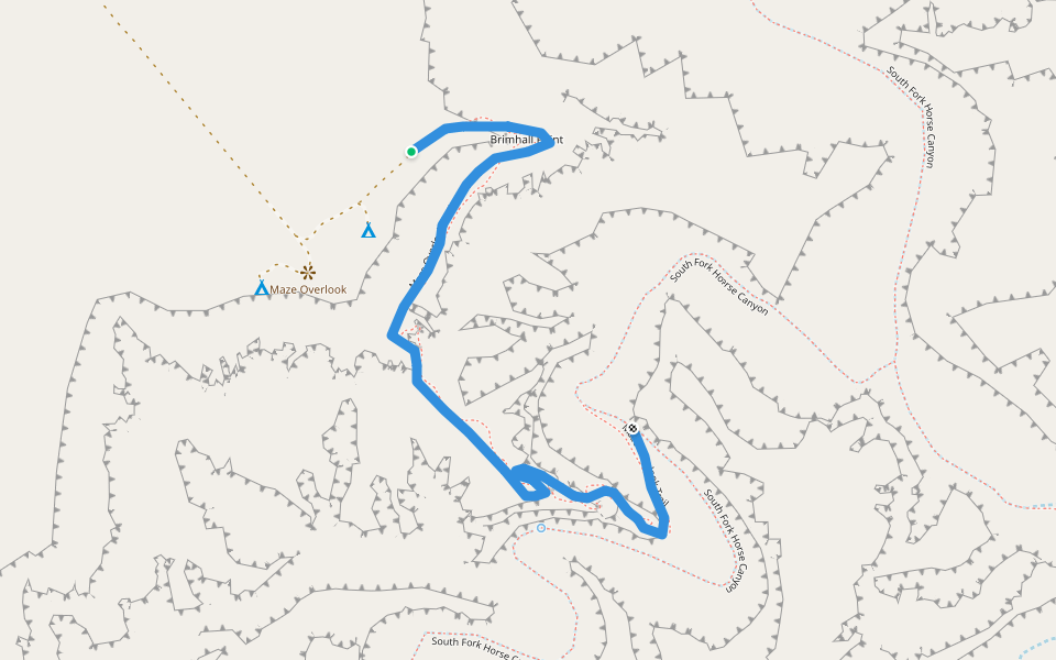 Maze Overlook Trail | Walking Map
