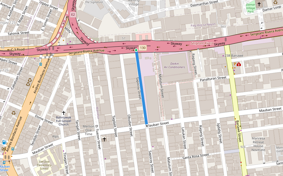 Sapocoy Street in Metro Manila | Walking Map