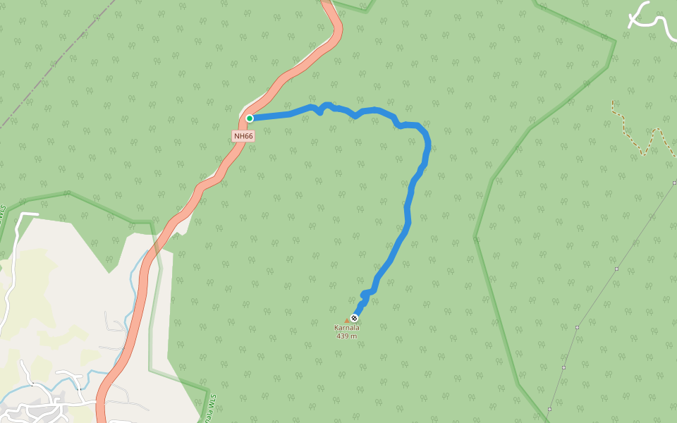 Karnala trail in Maharashtra | Walking Map
