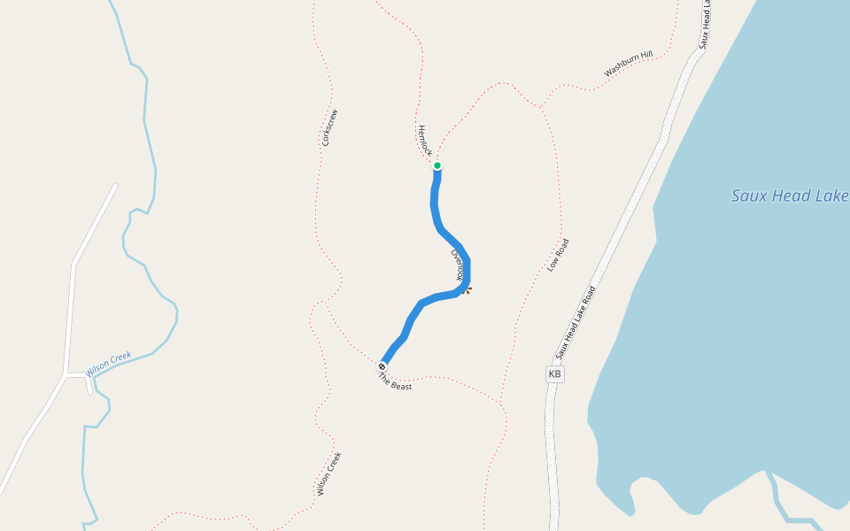 Overlook in Michigan | Walking Map