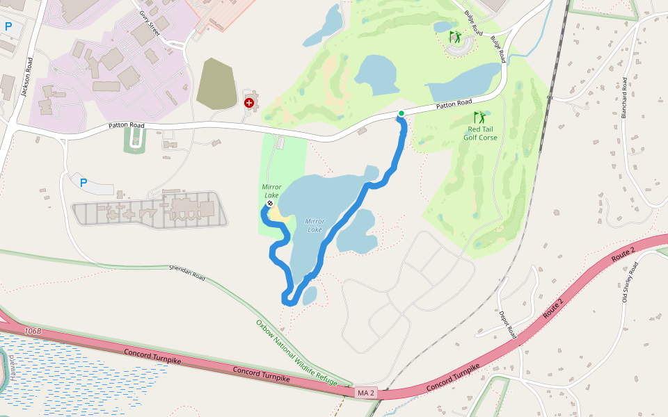 Mirror Lake Trail (primary) in Massachusetts | Walking Map