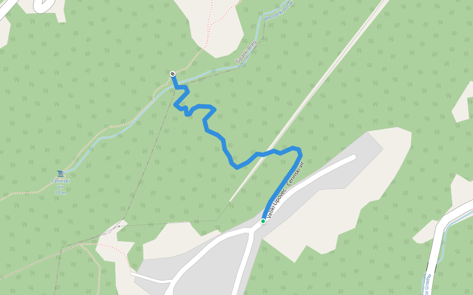 Veliki Lipovec - Cerinski vir in Zagrebačka županija | Walking Map