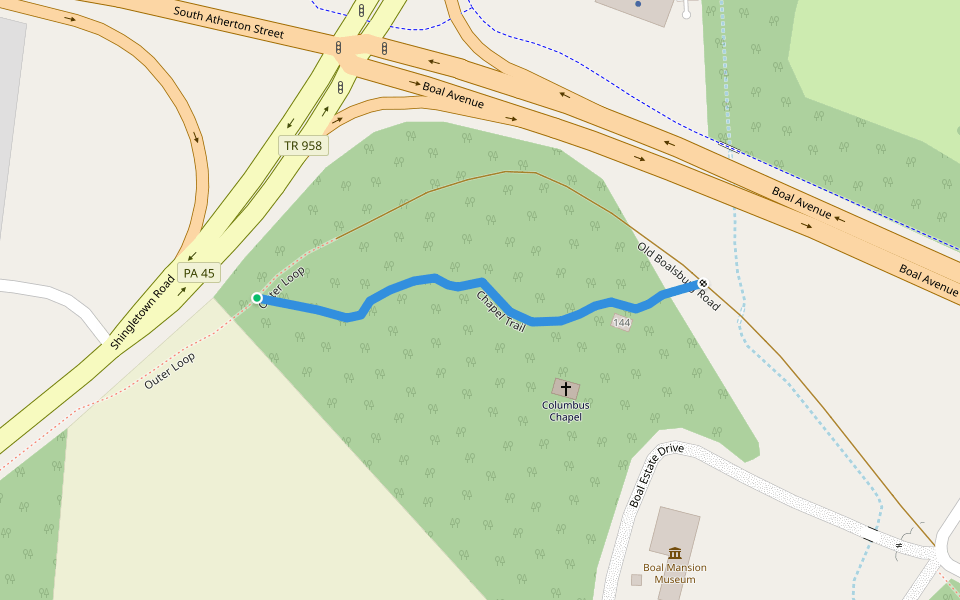 Chapel Trail in Pennsylvania | Walking Map