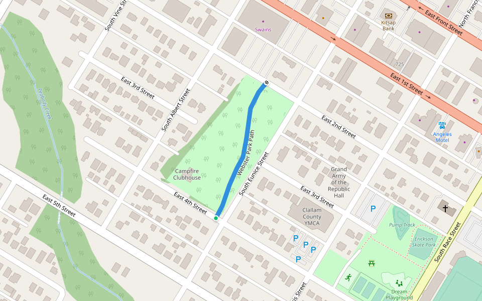 Webster Park Path in Washington | Walking Map