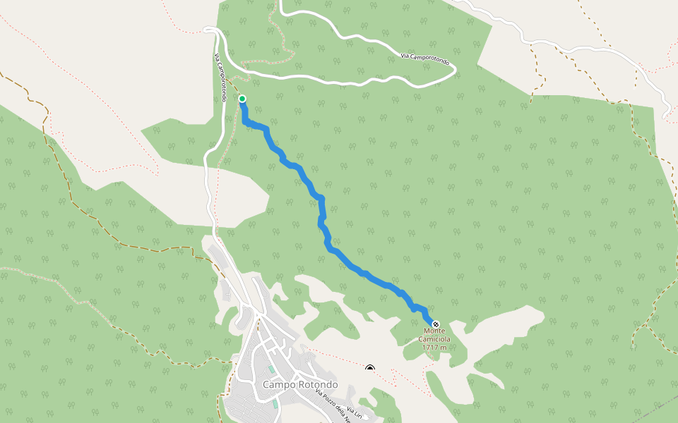 Serra pass - Monte Camiciola | Walking Map