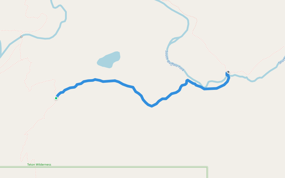 Angles Cutoff Trail in Wyoming | Walking Map