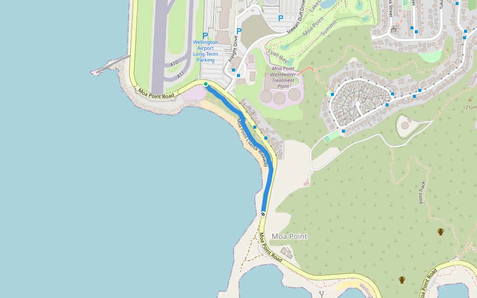 Moa Point Coastal Walkway in Wellington | Walking Map