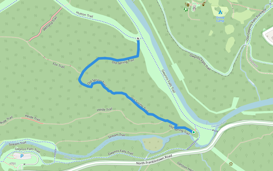 Old Spring Trail in Maryland | Walking Map