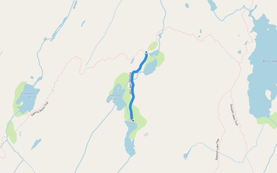 Emerald Lake Trail in California | Walking Map