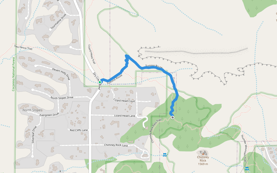 Summit Route in Arizona | Walking Map