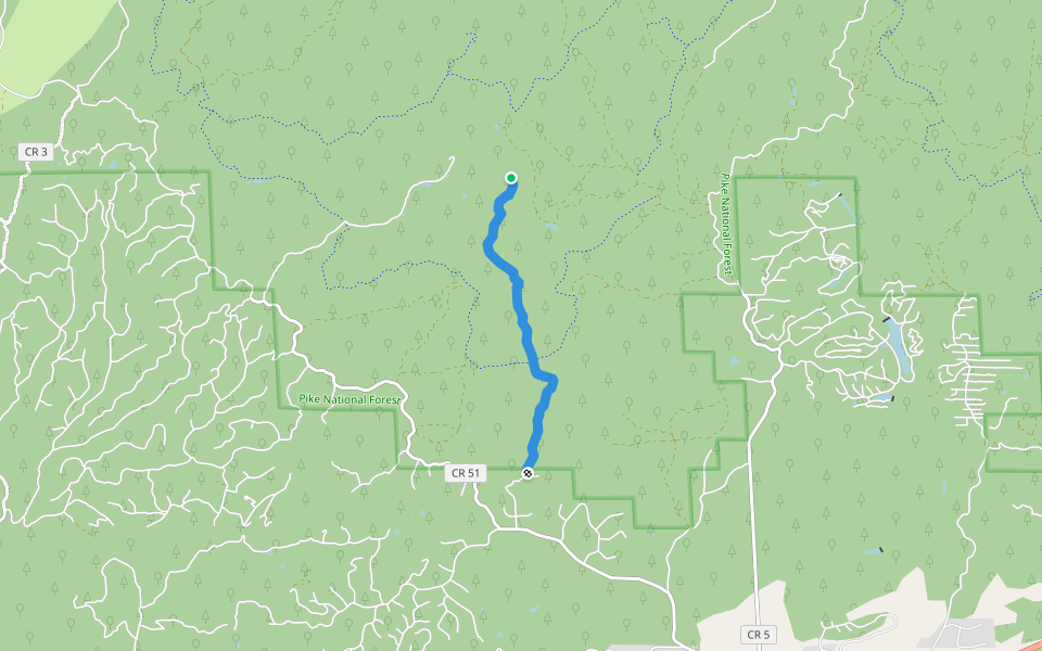 Forest Service Road 360D in Colorado | Walking Map