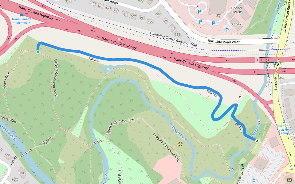 Tillicum in British Columbia | Walking Map