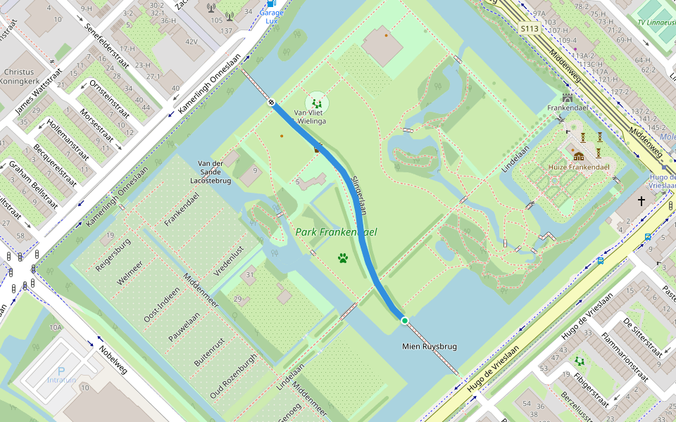 Slingerlaan in Noord-Holland | Walking Map