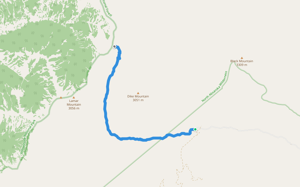 Hoodoo Basin Trail in Wyoming | Walking Map