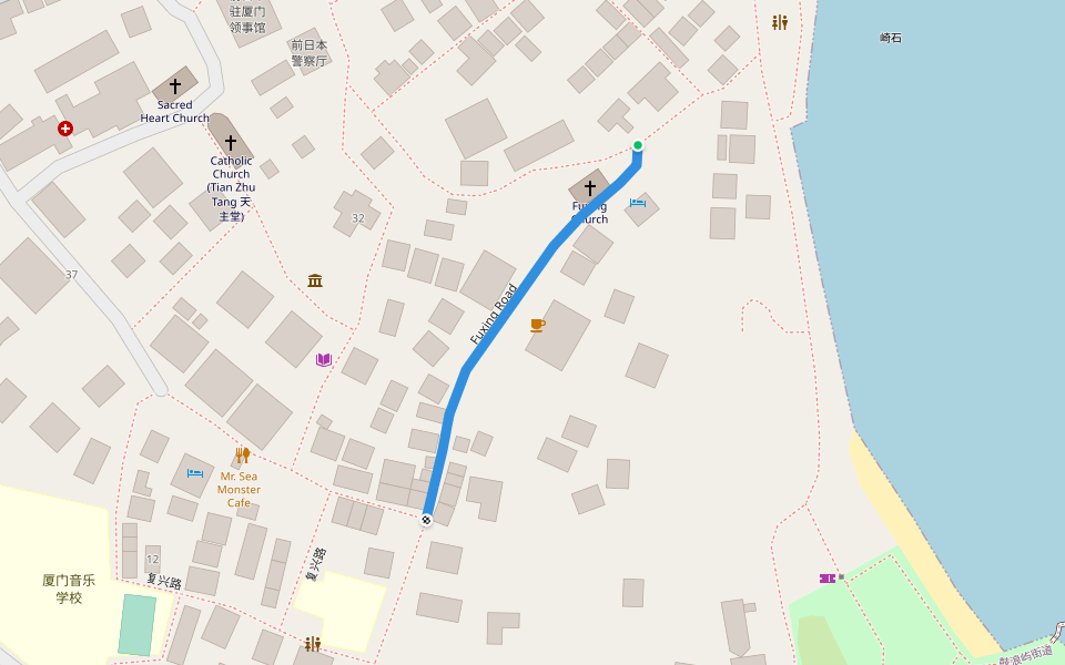 Fuxing Road in Fu Jian Sheng | Walking Map