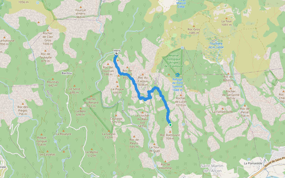 Needles Trail in Occitanie | Walking Map