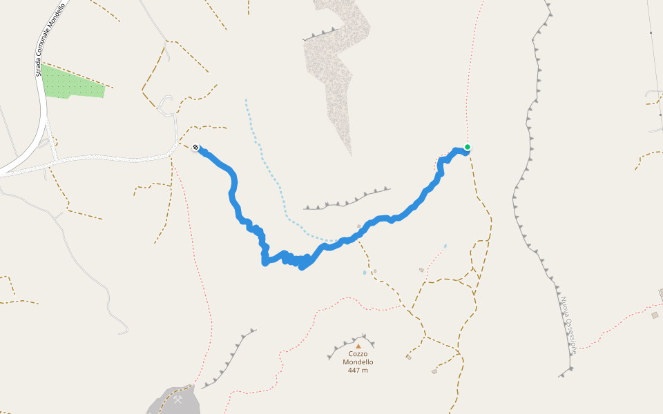Track Monte Monaco | Walking Map