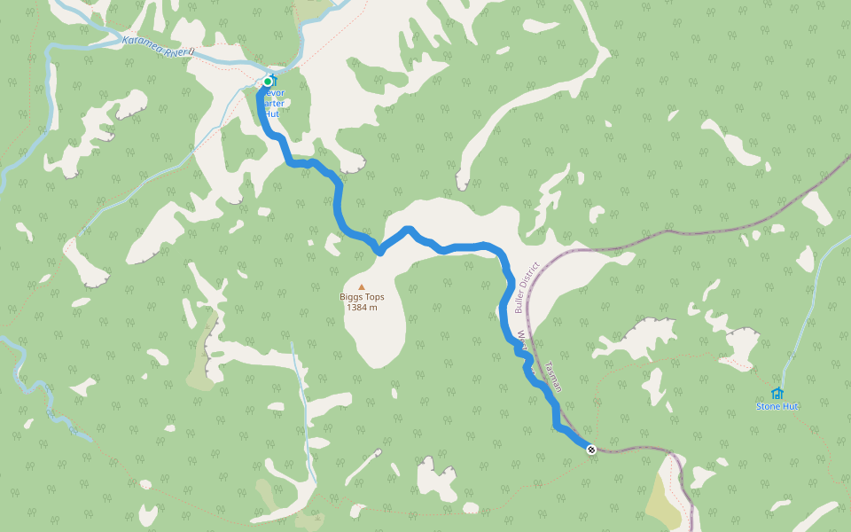 Biggs Tops Route | Walking Map