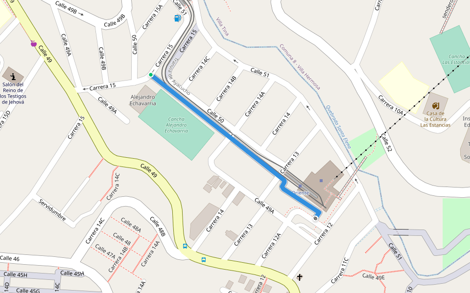 12th Street in Antioquia | Walking Map
