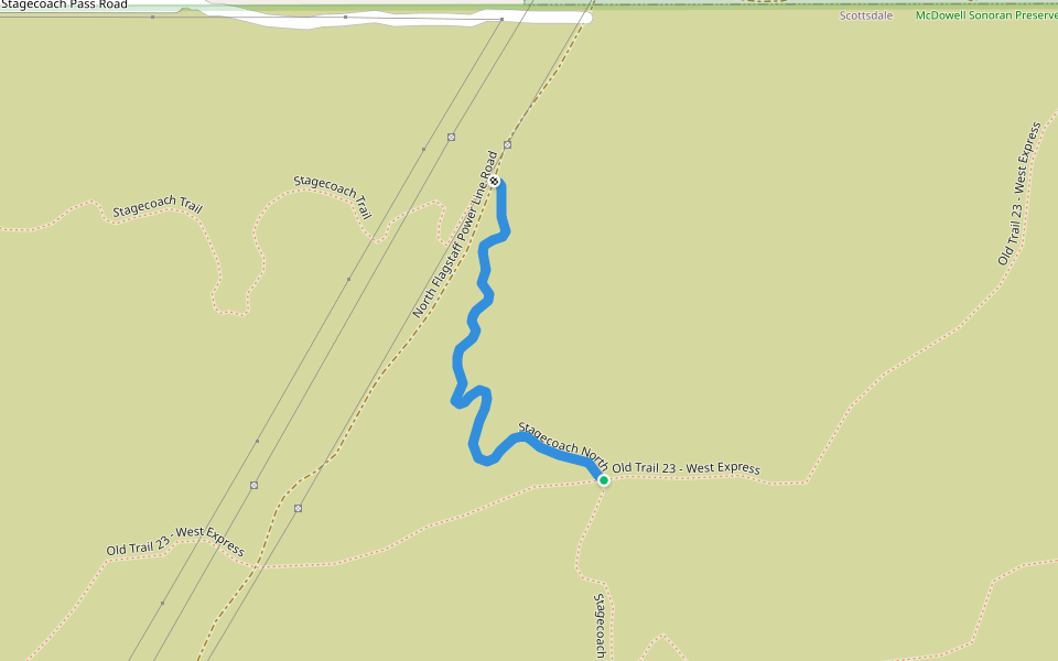 Stagecoach North in Arizona | Walking Map