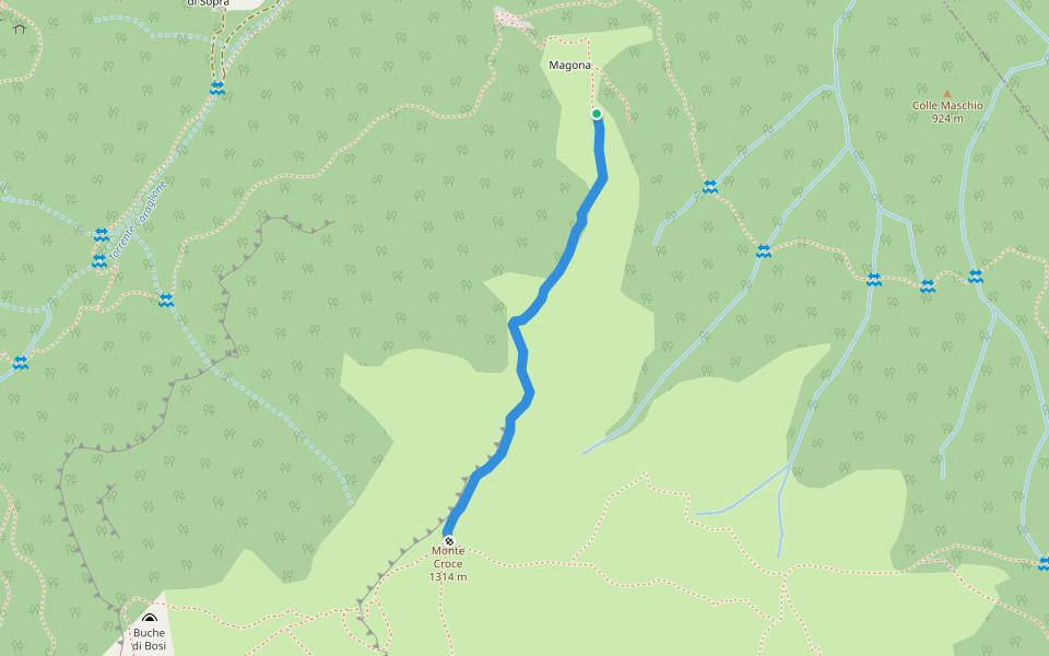 North Ridge of Monte Croce | Walking Map