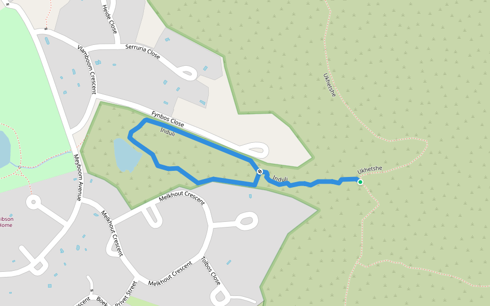 Induli in Western Cape | Walking Map