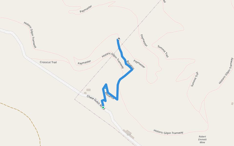 Bonanza Walking And Running Trail - Black Hawk, Colorado | Pacer