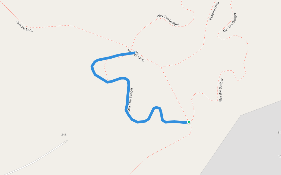 Alex The Badger in Maine | Walking Map