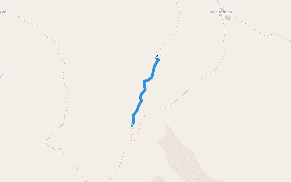 Path to Cima Testona | Walking Map