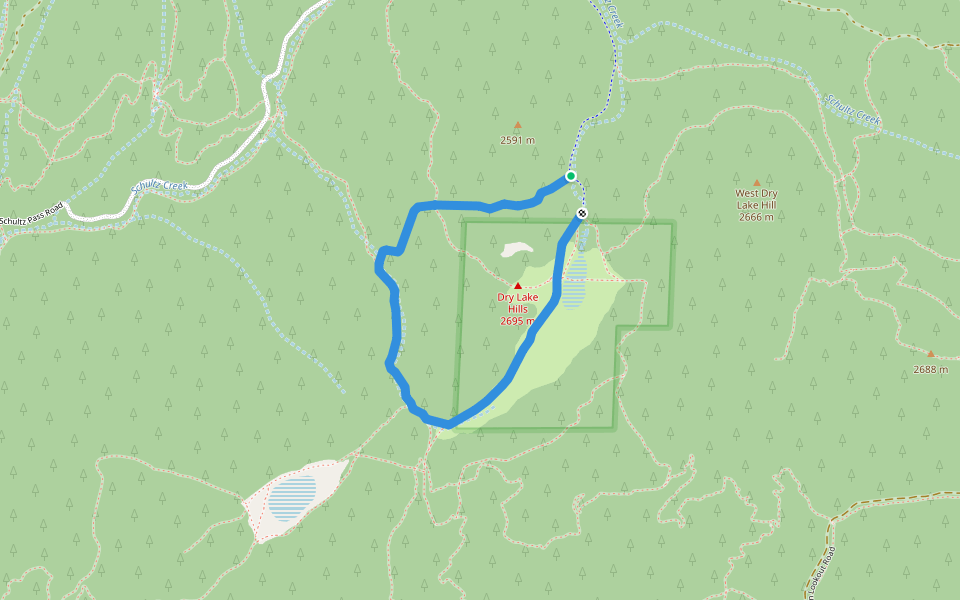 Dry Lakes Loop Trail in Arizona | Walking Map