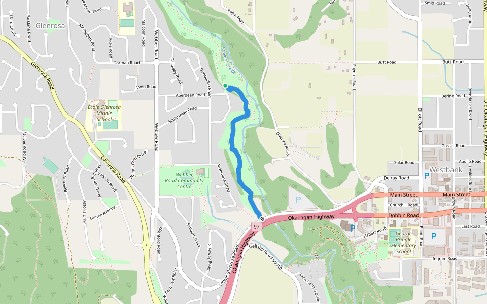 Cliff Trail in British Columbia | Walking Map