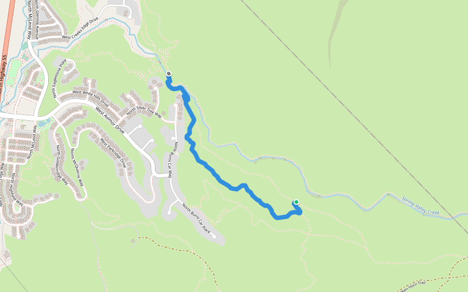 Harlow Hollow Connecter (HHC) in Idaho | Walking Map