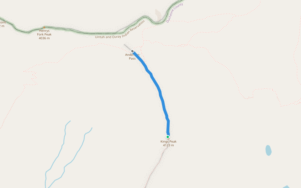 Kings Peak Trail | Walking Map