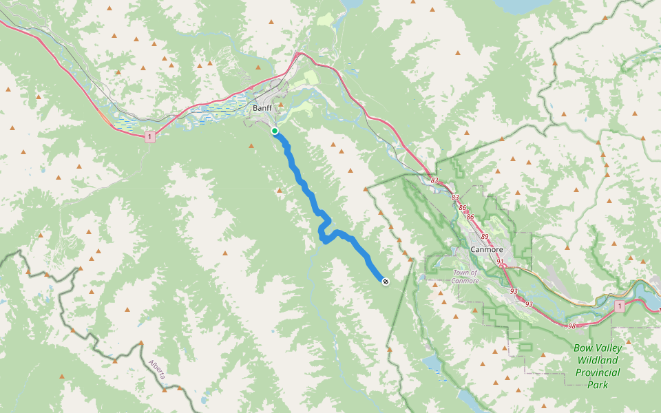 Goat Creek Tr (TCT) in Alberta | Walking Map