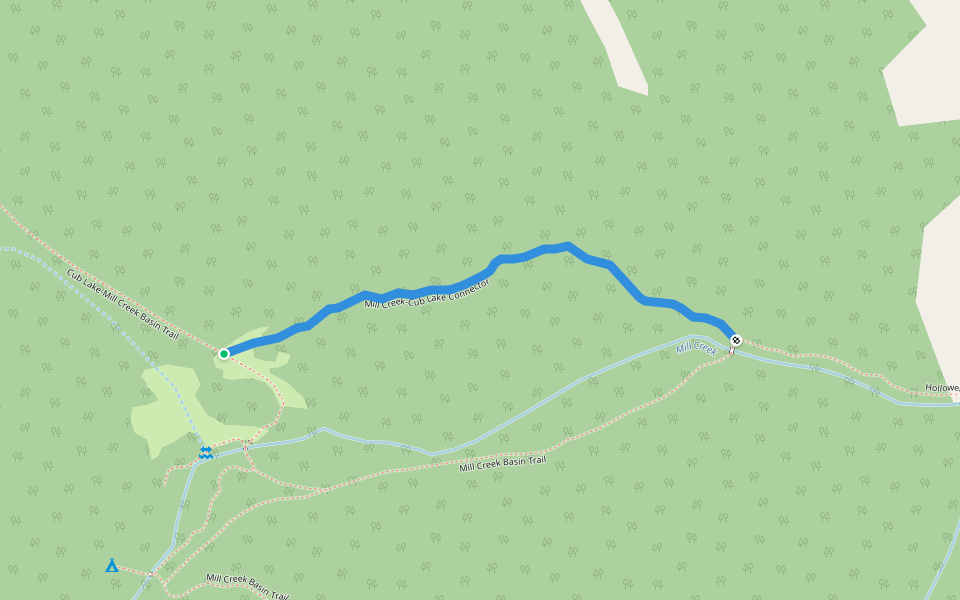 Mill Creek-Cub Lake Connector in Colorado | Walking Map