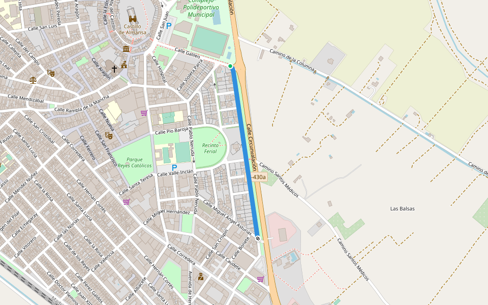 Juan Carlos I Street Walking And Running Trail - Almansa, Castilla-La ...