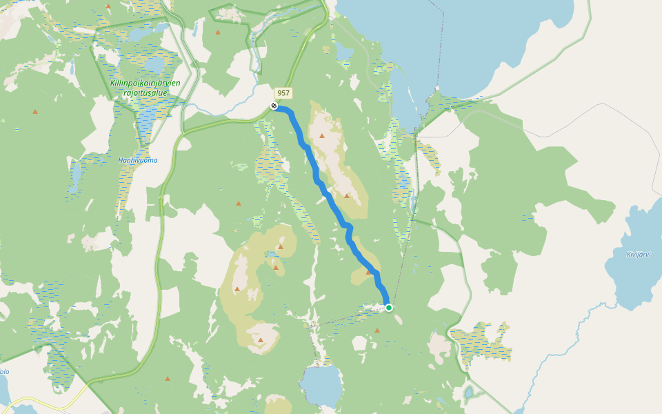Lommol P-Mustakero in Lappi | Walking Map